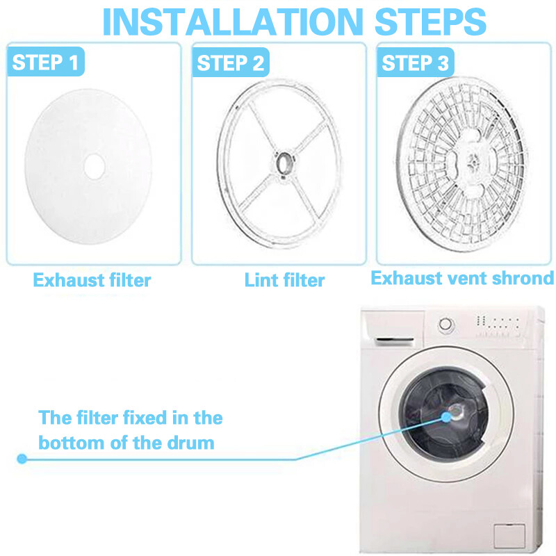 10X Tumble Dryer Exhaust Filter For BUSH DHB7VTDW, DHB7VTDB, TD3CNBW ...