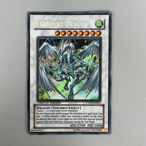 STARDUST DRAGON CREATURE YU-GI-OH YUGIOH TRADING CARD GAME LIMITED ...
