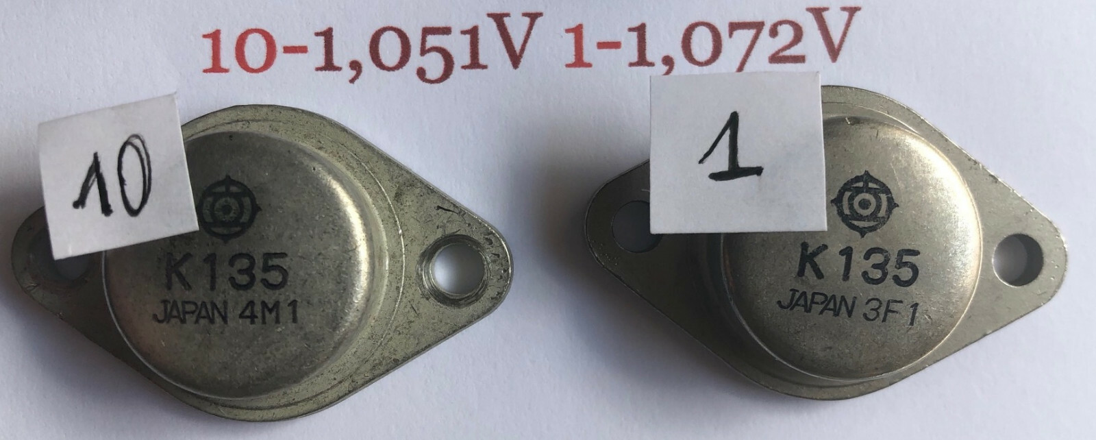 2SK135 & 2SJ50 SINGLE, MATCHED PAIRS and TRIPLET - ORIGINAL - APPAIRÉS ...