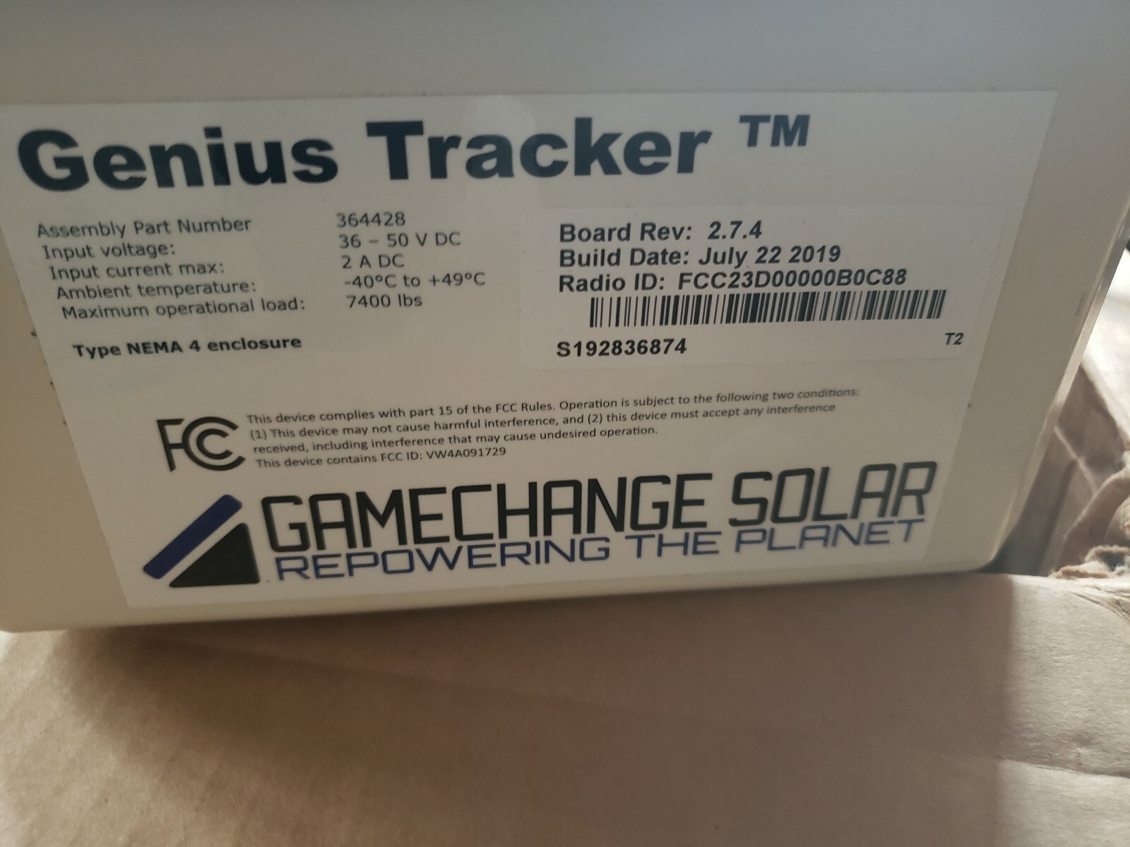 GAMECHANGER SOLAR GENIUS TRACKER 364428, 36 - 50 V DC, 2 A DC ...