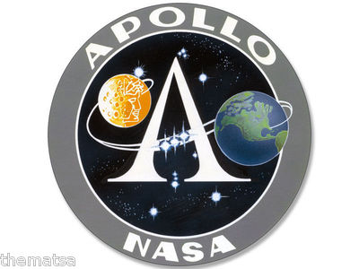 4" APOLLO SPACE PROGRAM HELMET CAR BUMPER EMBLEM DECAL STICKER MADE IN ...