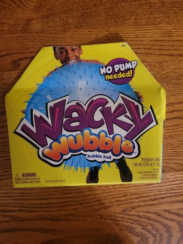 WACKY WUBBLE BUBBLE BALL - Blue - New - No Pump Needed Blow up ball ...
