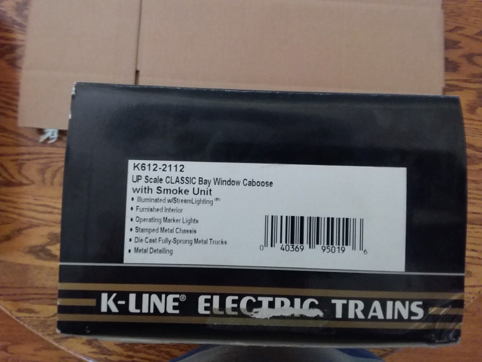 K-Line UP O Scale Bay Window Caboose w/ Smoke Unit (mth lionel) | eBay