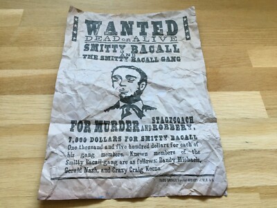 WANTED Smitty Bacall A4 vintage poster Django Unchained Quentin ...