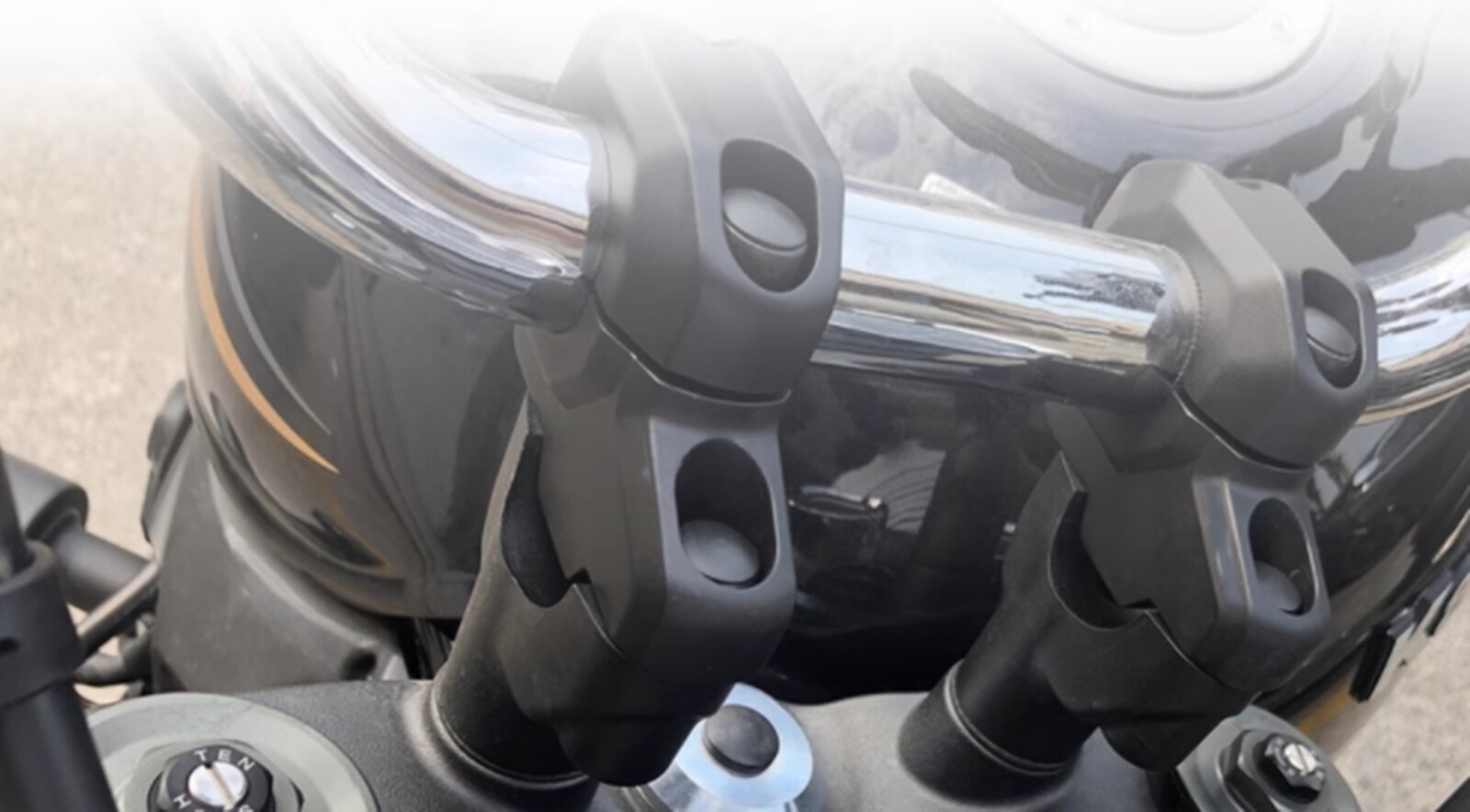 Black Handlebar Riser Lift Clamp Adapter Kit For Kawasaki Z900C Z900RS ...