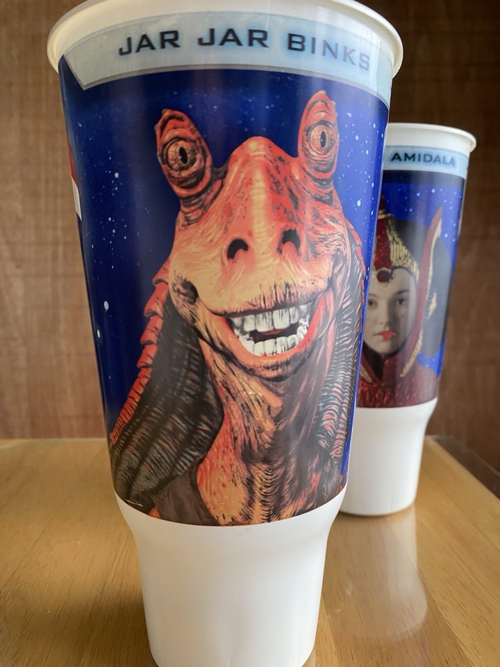 Star Wars Episode 1 Promotional Cups 1999 KFC Pizza Hut Taco Bell Jar ...