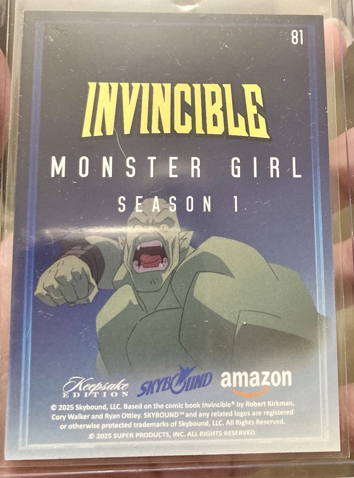 Invincible Monster Girl 38/50 Red Foil Card #81 Keepsake Edition | eBay
