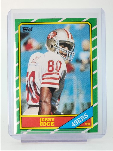 JERRY RICE 1986 TOPPS FOOTBALL ROOKIE 49ERS #161 Q0M-435 | eBay