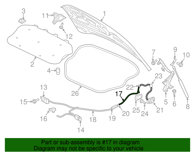 Volvo OEM 2016 Xc90 Hood-lock Cable 31479594 for sale online | eBay