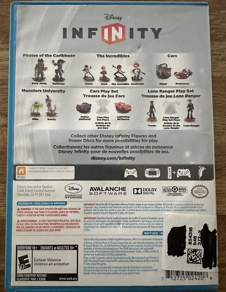 Disney Infinity (Game Only) - Nintendo Wii U 712725024208| eBay