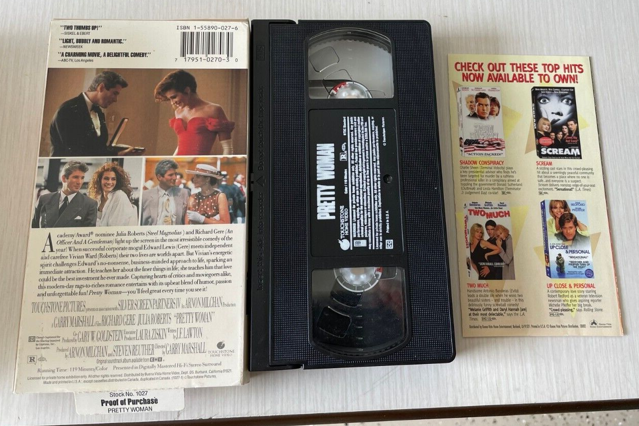 5 VHS Lot Big Trouble Bye-Bye Love Pretty Woman Pallbearer Runaway ...
