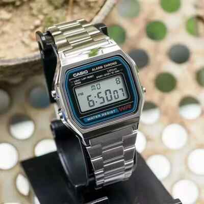 Casio Watch Classic A158W Men Casual Retro Watches Stainless Steel | eBay