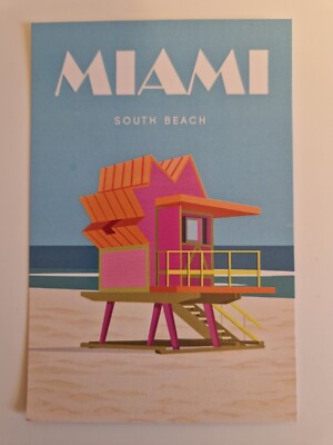 Souvenir Postkarten 10X15 Miami USA Dekoration Postcards Miami Travel ...