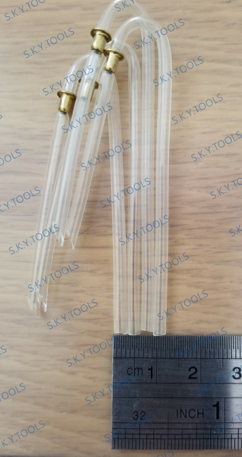 BTE Hearing Aid aids Ear mold Tubing with tube lock - pack of 4 earmold ...