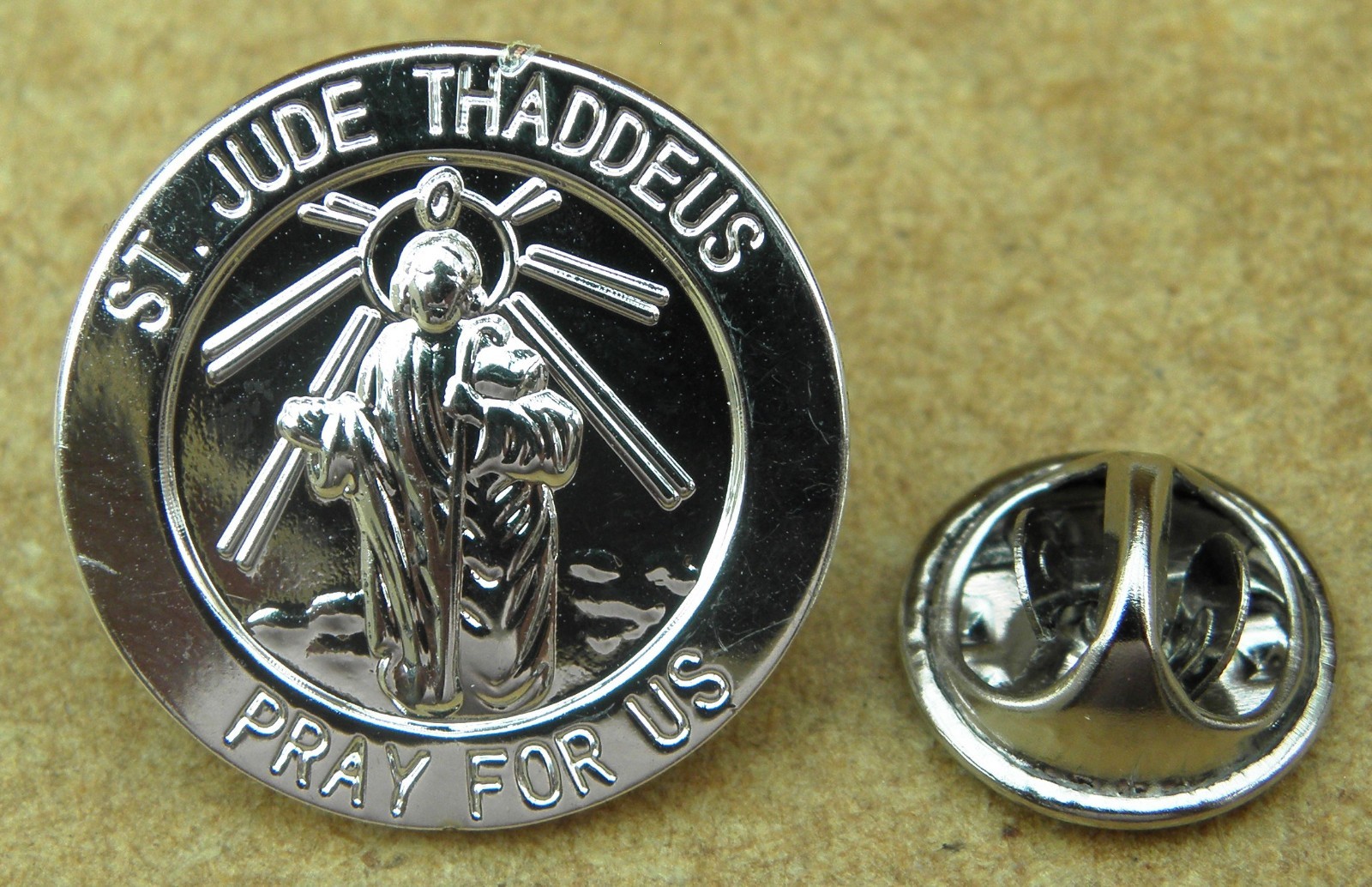 St Jude Pin Badge Thaddeus Apostle Lebbaeus Saint Brooch | eBay