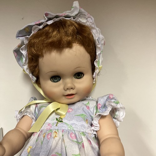 1958 21” MADAME ALEXANDER KATHY Cry Baby Doll Rooted Red Hair BAR1 | eBay