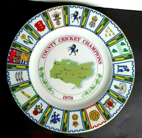 County Cricket Champions Kent 1978 - Limited Edition Plate by Coalport ...