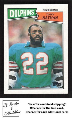 1987 Topps Tony Nathan #235 Miami Dolphins | eBay
