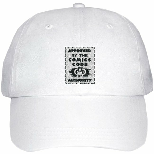 Approved by the Comics Code Authority Seal CCA Embroidered Hat ...