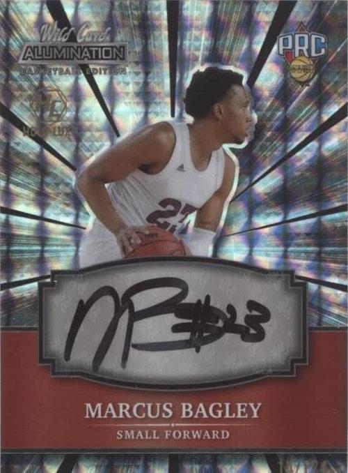 2021-22 Wild Card Alumination - Autographs Marcus Bagley Holo-Lux ...