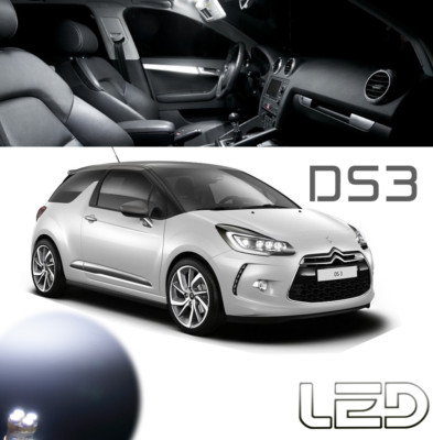 For Citroen DS3 LED Bulbs White Interior Light Trunk Foot Lighting ...