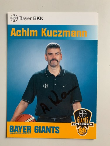 CARTE BASKET - BAYER GIANTS LEVERKUSEN - ACHIM KUCZMANN / SIGNE | eBay