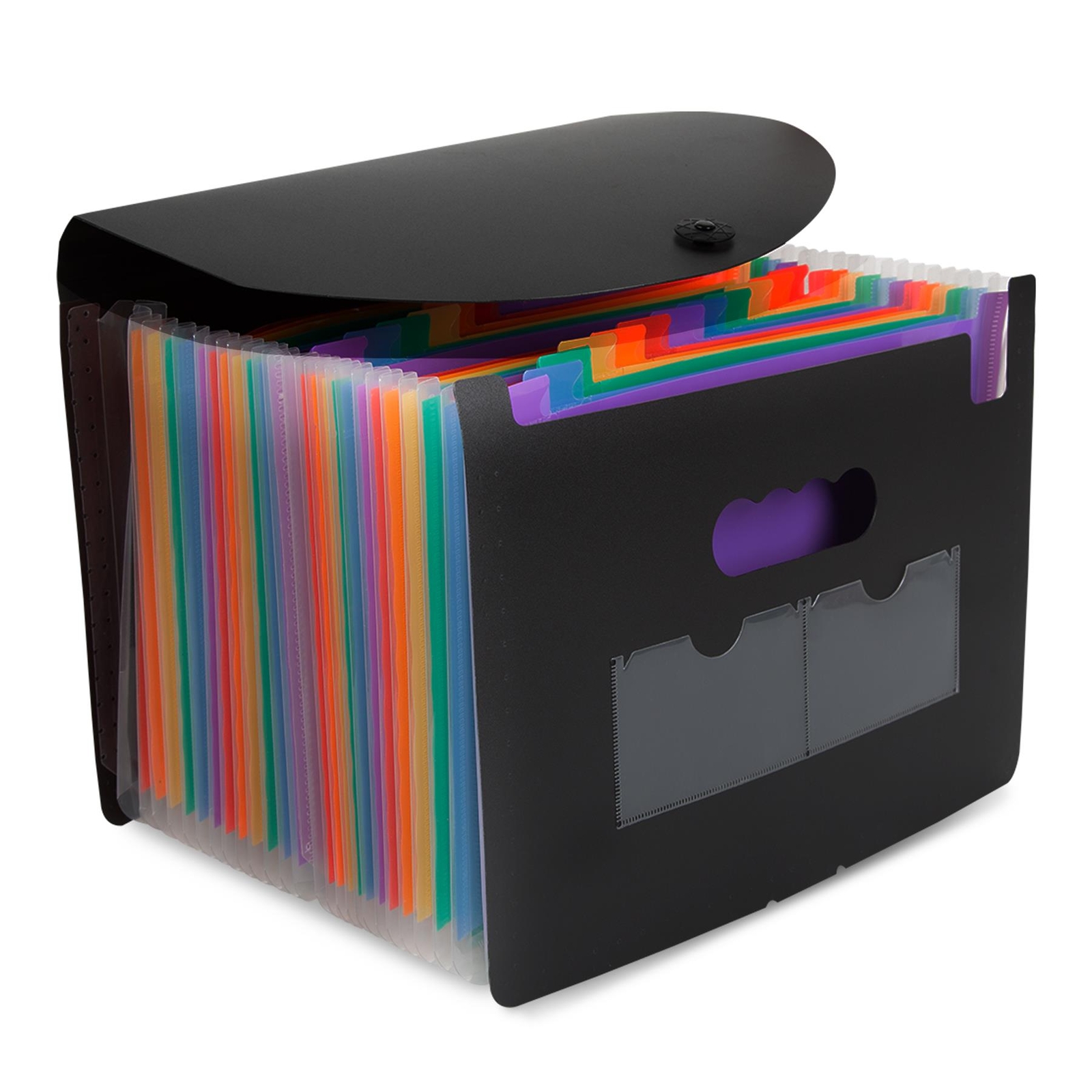 24 Pockets A4 File Organiser Document Holder File Folder A-Z Month ...