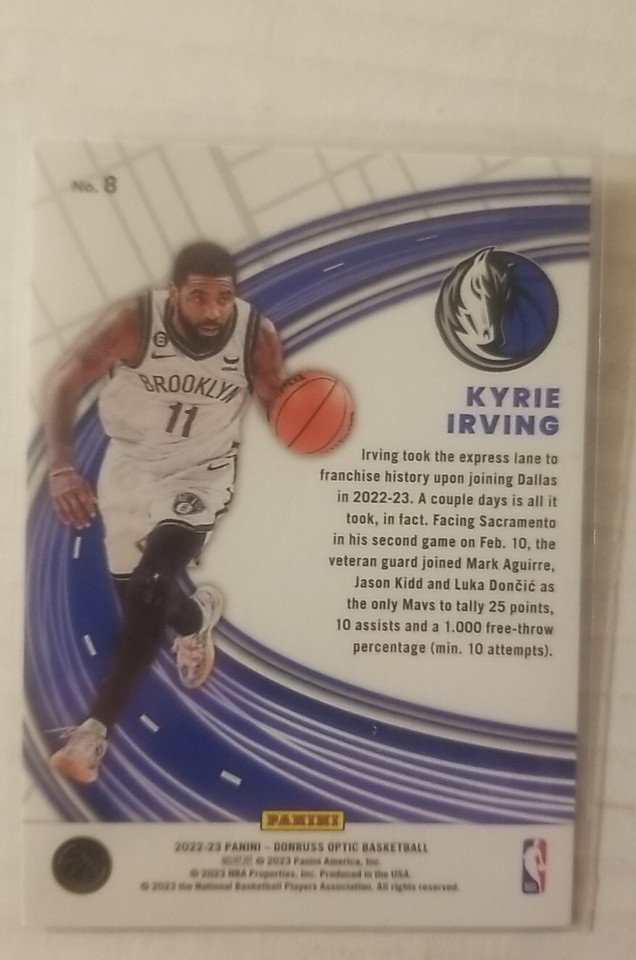 2022-23 Panini Donruss Optic Basketball Express Lane Card - #8 Kyrie ...