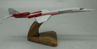 Aerion AS2 Jet SBJ Airplane Desktop Kiln Wood Model Replica Small Free ...