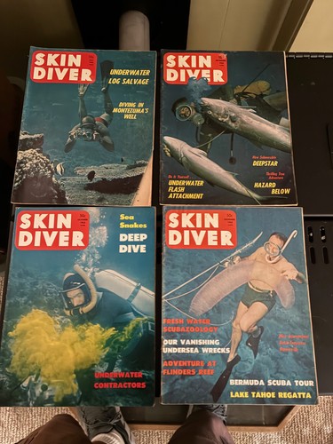 Lot of 4 Vintage Skin Diver Magazines Late 1962 | eBay