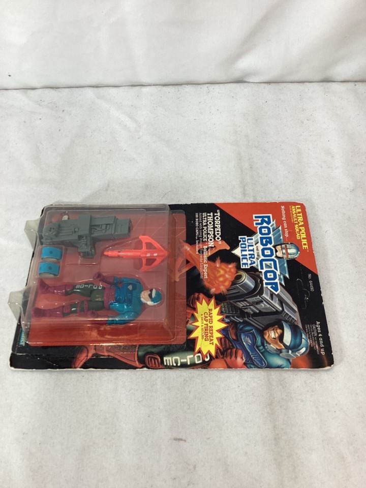 NEW 1989 Vintage Kenner Robocop Torpedo Thompson Figure Ultra Police ...