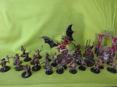 WARHAMMER AOS BLADES OF KHORNE PAINTED ARMY - MANY UNITS TO CHOOSE FROM ...