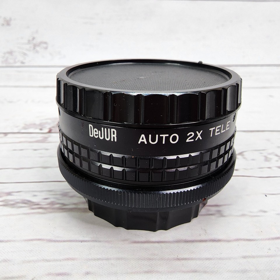 Canon-FD Mount DeJUR Auto Tele Converter 2X Lens w/ Lens Cap & Case | eBay