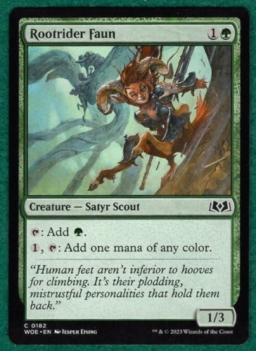 Rootrider Faun - Wilds of Eldraine WOE #0182 - Magic: The Gathering MTG ...