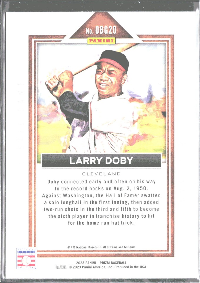 2023 Panini Prizm #OBG20 Larry Doby The Old Ball Game Silver Prizm | eBay