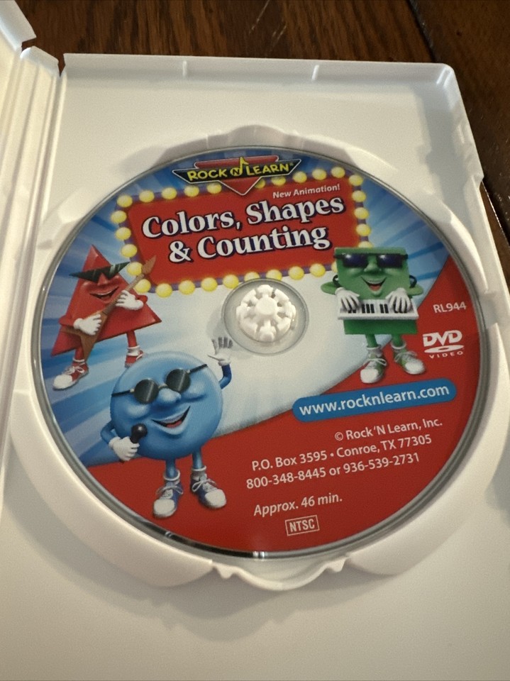 Rock N Learn: Colors, Shapes and Counting (DVD) 725696894428| eBay