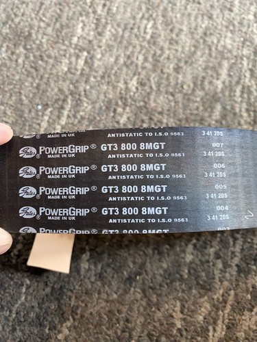 GATES POWERGRIP GT3 TIMING BELT 800-8MGT-50 800MM L X 50MM W 8MM PITCH ...