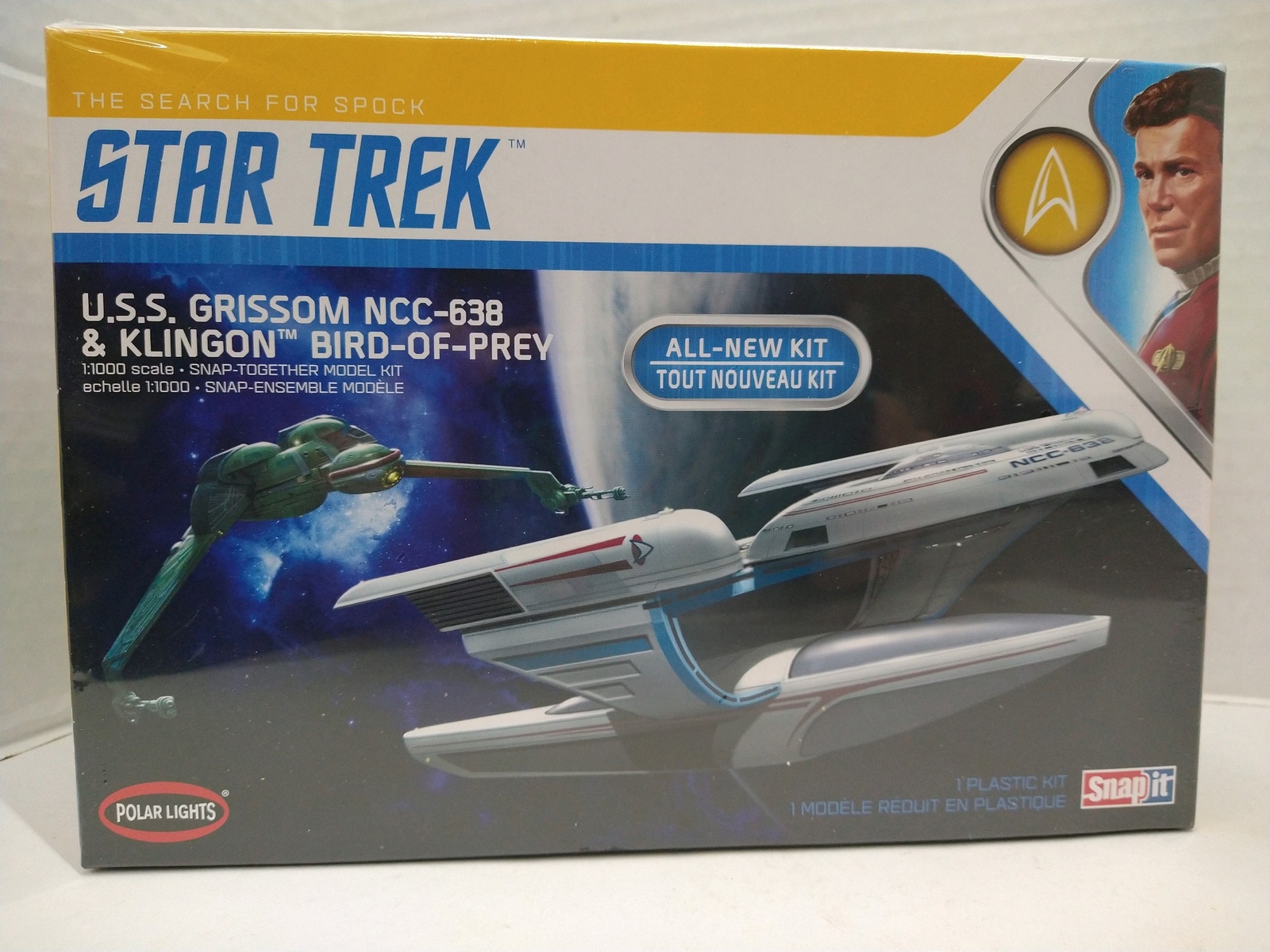 Polar Lights #957M Star Trek USS Grissom NCC-638 & Klingon Bird-Of-Prey ...