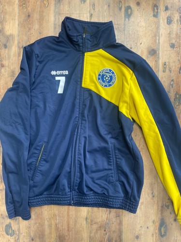 Errea | Blue Yellow Tracksuit Top | Men Size M | ASC Strikers | eBay UK