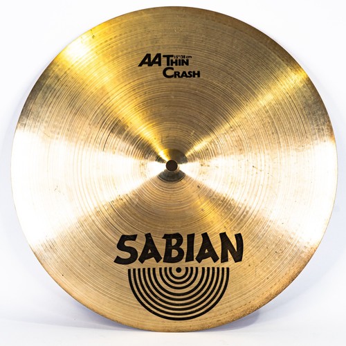 Sabian AA Thin Crash Cymbal - 15" Inch - Traditional Finish - 900g | eBay