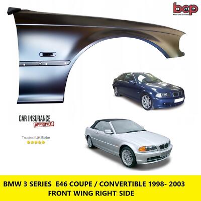 BMW E46 3 SERIES COUPE 1998 -2003 FRONT WING DRIVERS SIDE RIGHT O/S ...