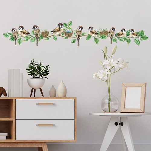 High Quality Wall Stickers Bird Vine Wall Art Home Decoration Kids ...