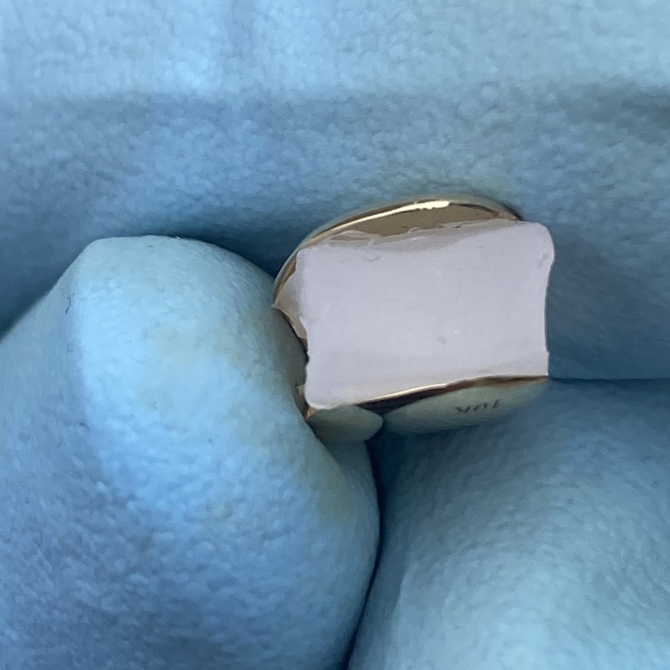 Real Solid 10K Gold Tooth One Single Cap Pre Made Slug K9 Canine Teeth ...