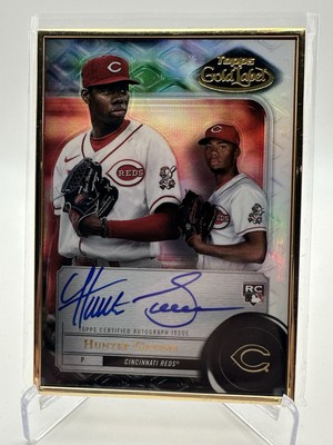 2022 Topps Gold Label Baseball Hunter Greene RC Framed Auto Reds ...
