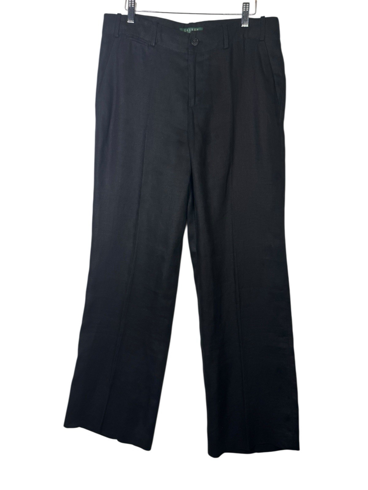 Lauren Ralph Lauren Women’s Sanderson Black Linen Pan… - Gem