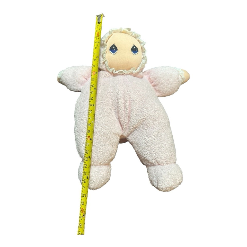 Dakin Precious Moments Pink Terry Cloth Girl Doll Plush Vintage 1995 | eBay