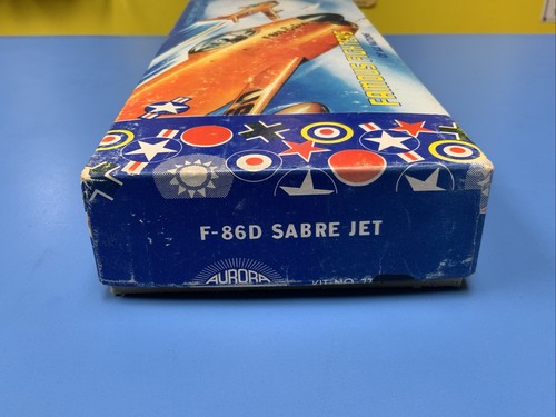 VINTAGE RARE AURORA F-86D SWEPT WING SABRE JET MODEL KIT #77- 79 | eBay