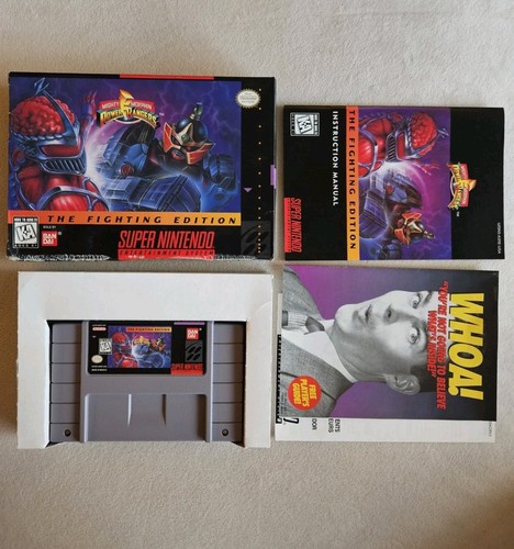 POWER RANGERS THE FIGHTING EDITION SNES SUPER NINTENDO COMPLETE IN BOX ...