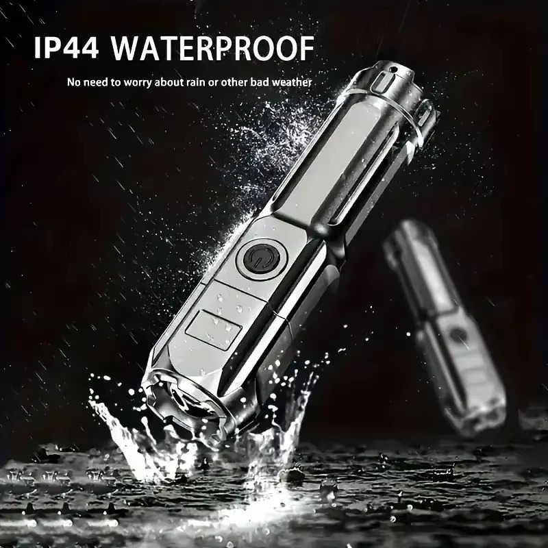 Powerful LED Flashlight – Rechargeable USB, Waterproof, Zoom, Tactical ...