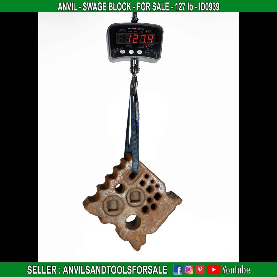 ANVIL - SWAGE BLOCK - 127 lb - ID0939 | eBay